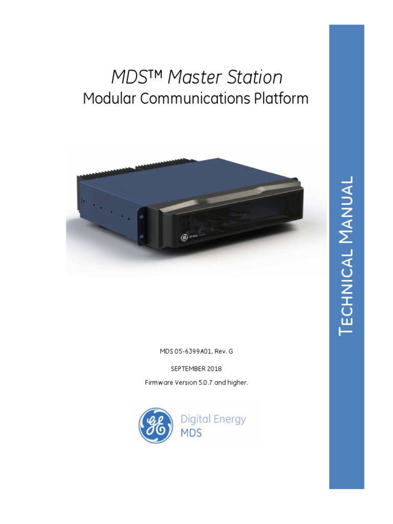 05-6399A01 - RevG - MDS Master Station Manual | PDF | Computer Network ...