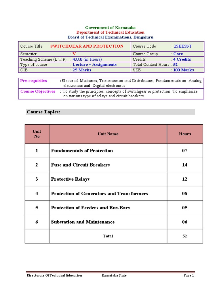 3 Switchgear Protection Pdf Fuse Electrical Electrical Substation