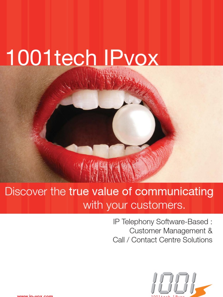1001tech IPvox Call / Contact Centre Solutions Overview | Download Free PDF | Call Centre ...