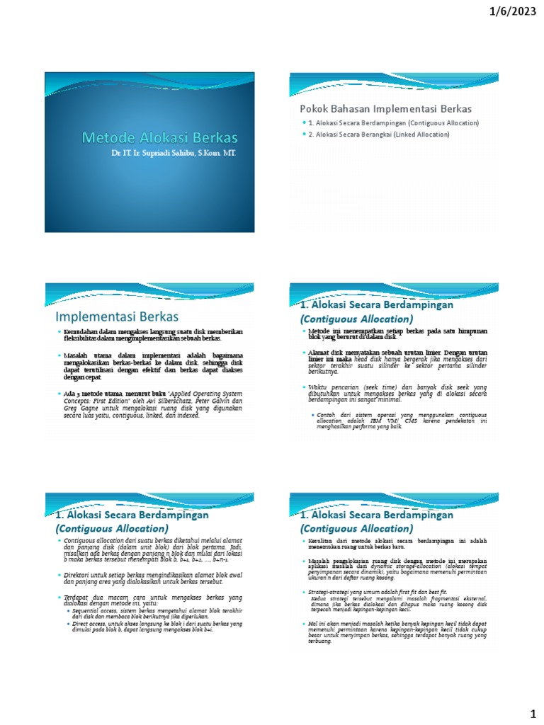 SISBER-12 Model Alokasi Berkas-1 | PDF