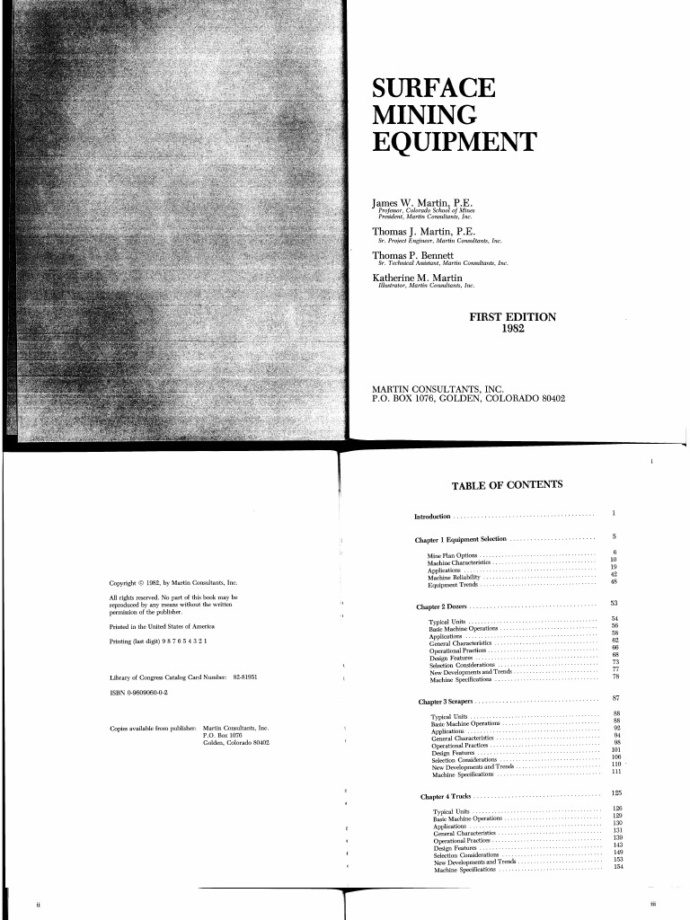Surface Mining Equipment | PDF Surface Mining Equipment | PDF
