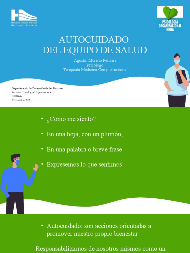 Autocuidado de Equipos de Salud CECOSAM | PDF | Las emociones | Sufrimiento