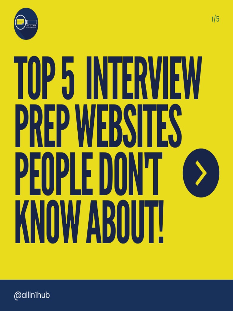Top 5 Hidden Interview Prep Sites | PDF