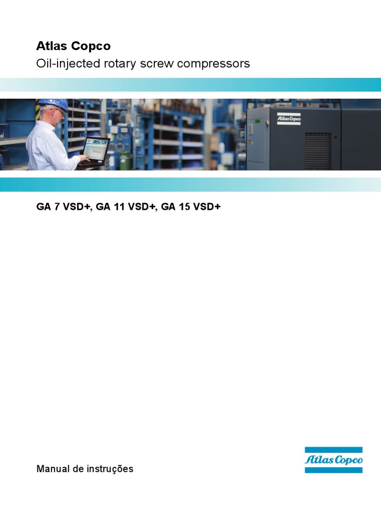Manual de Instruções GA7-15VSD+ | PDF | Refrigeração | Alternador de ...