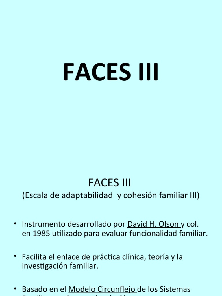 Interpretación de FACES III en Familias | PDF | Cuestionario | Liderazgo