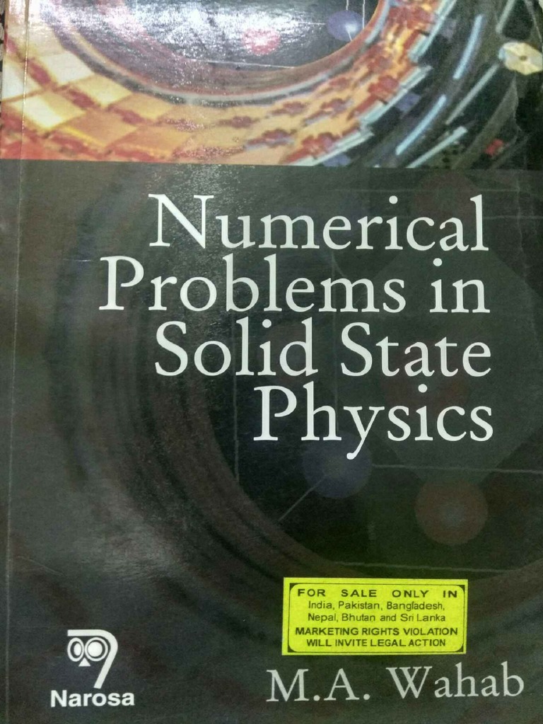 Numerical Problems in Solid State Physics (M.a. Wahab) | PDF