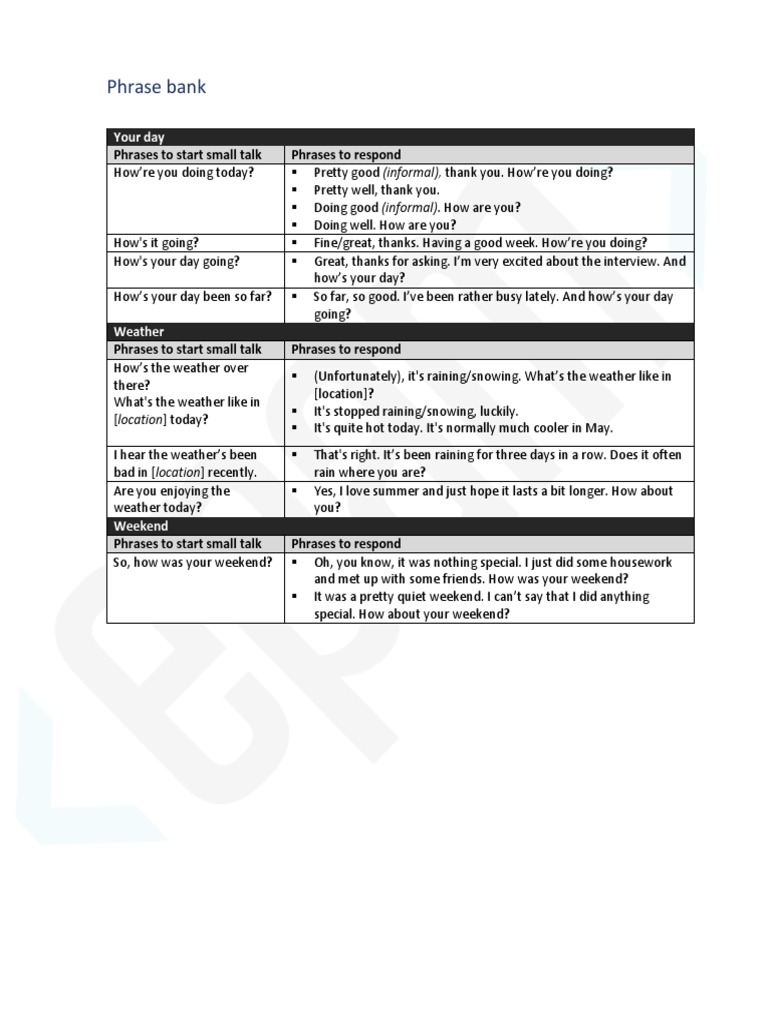 Lesson 1 Phrase Bank | PDF | Career & Growth | Self-Improvement