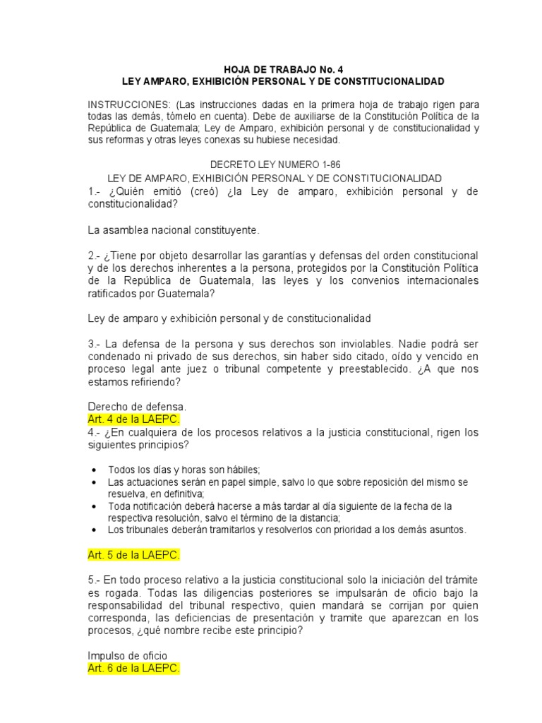 Hoja de Trabajo 4 | PDF | Justicia | Crimen y violencia