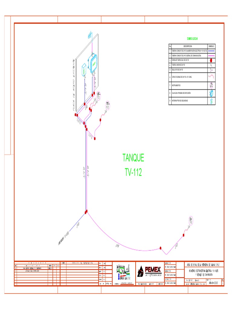 Isometrico de Ruta Electrica Tv-112 | PDF