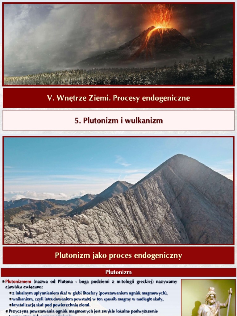 V. Wnętrze Ziemi. Procesy Endogeniczne: 5. Plutonizm I Wulkanizm | PDF
