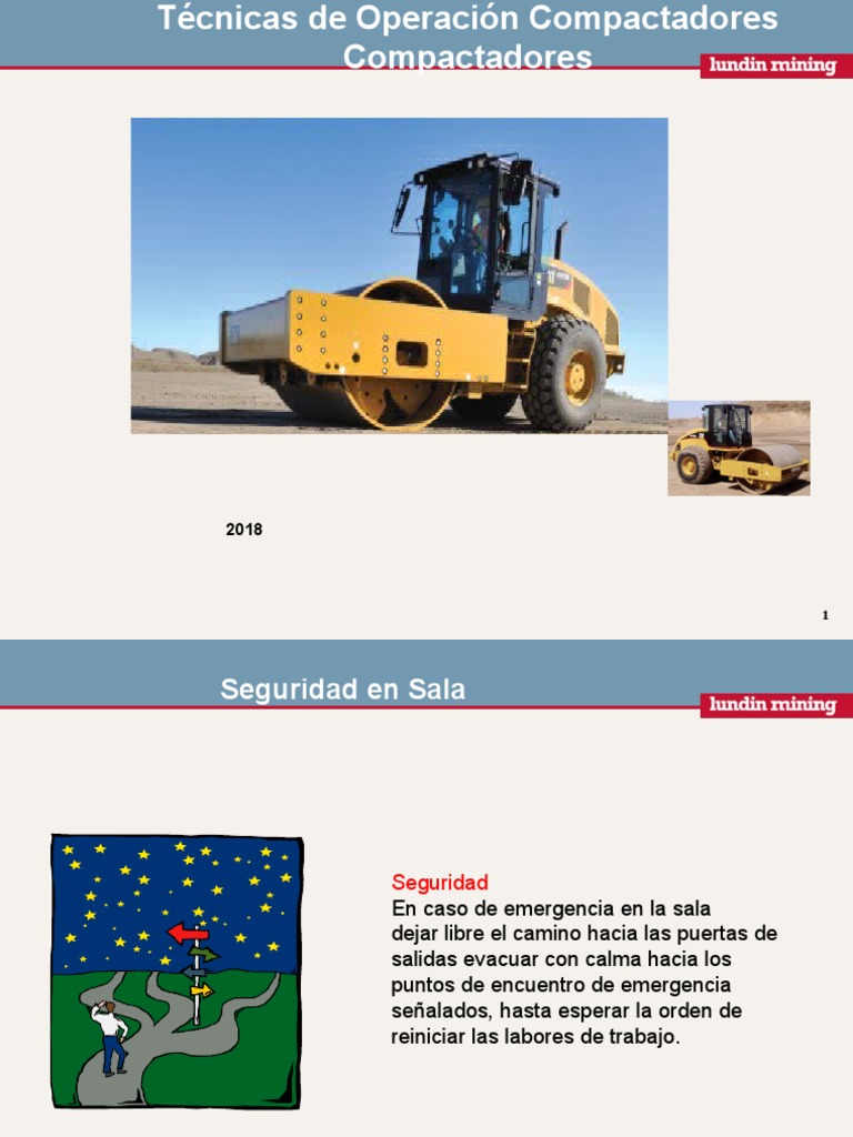 CURSO Operación Rodillo Compactador 2018 Especial | PDF | Neumático ...