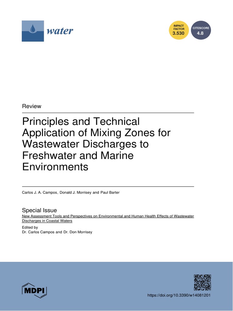 Principles and Technical Application of Mixing Zones For Wastewater ...