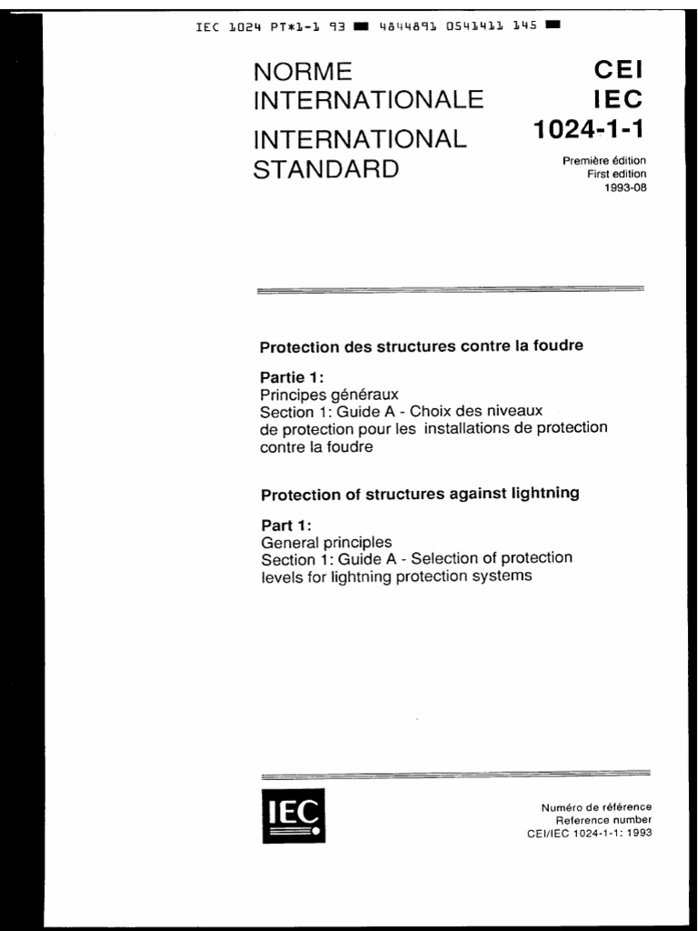 IEC 61024-1 and UL 1993 Overview | PDF