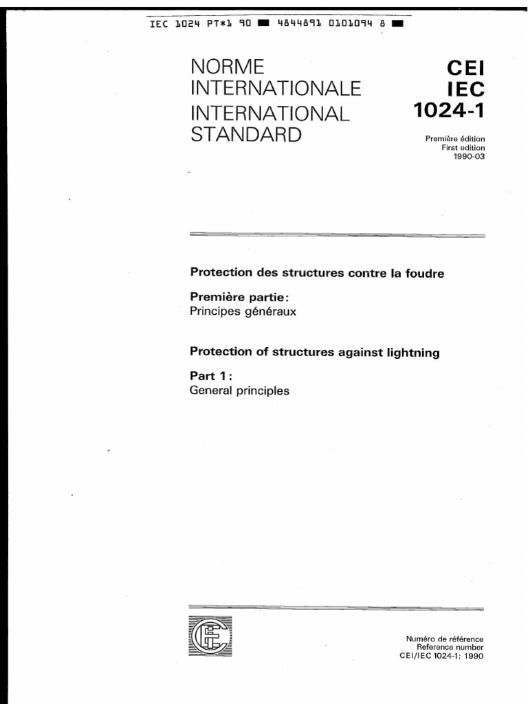 IEC 61024-1 Overview | PDF | Business | Technology & Engineering