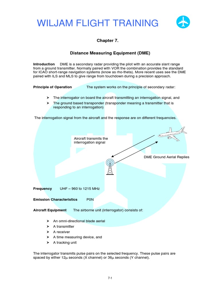 Chapter 07 - DME | PDF | Telecommunications Engineering | Aviation