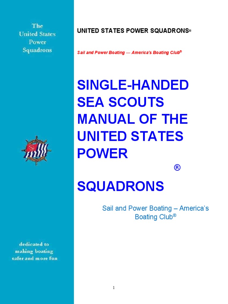 Single-Handed Sea Scouts Manual | PDF | Boy Scouts Of America | Scouting