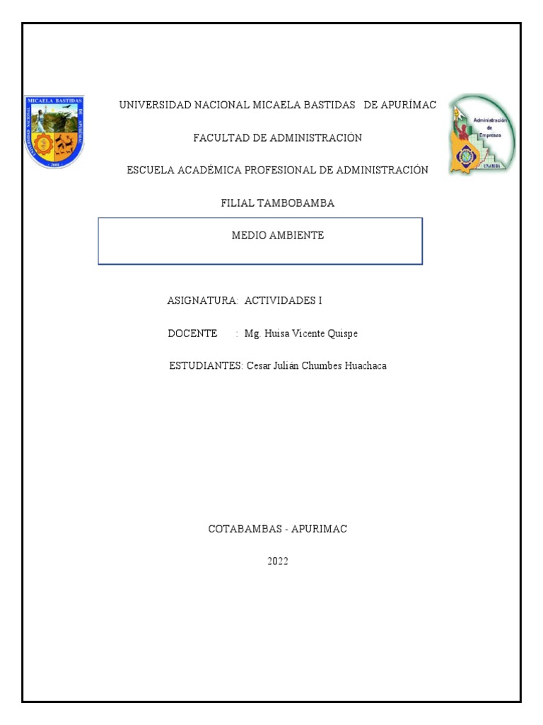 Monografia de Medio Ambiente | PDF | Entorno natural | Contaminación