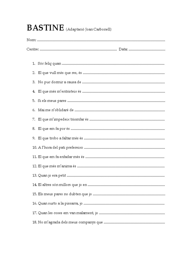 BASTINE | PDF