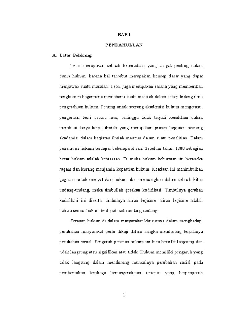 Makalah Teori Hukum Ronny | PDF | Politik