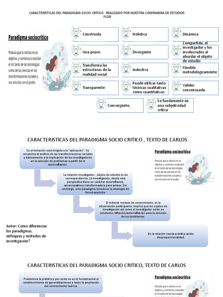 Características del Paradigma Socio Crítico | PDF | Paradigma ...