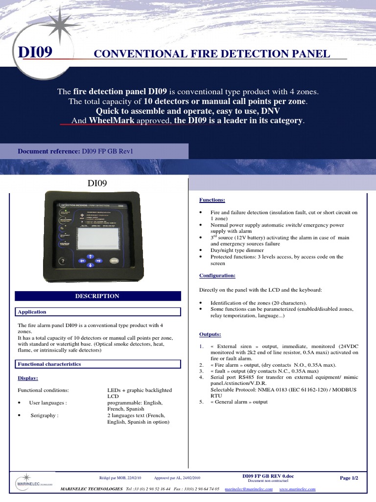 Di09 FP GB Rev 0 | PDF | Electricity | Equipment