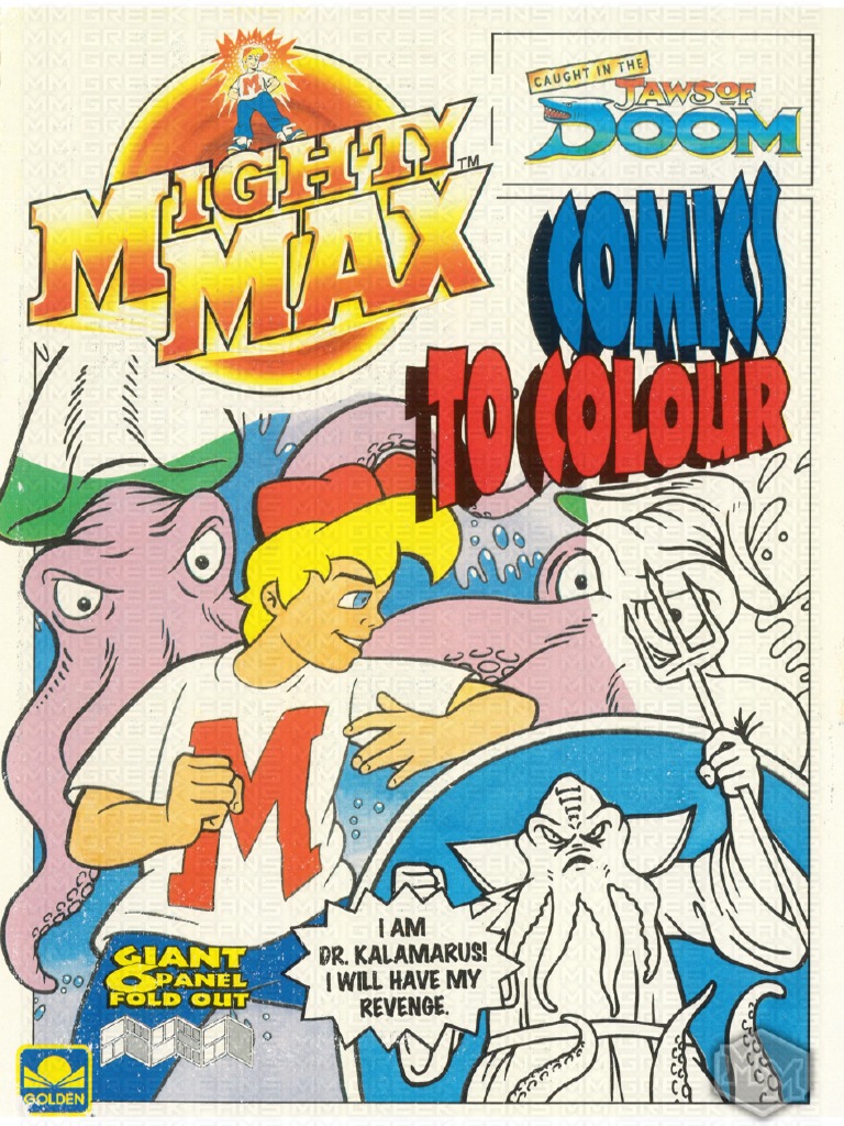 Mighty Max Comics To Colour Caught in The Jaws of Doom | PDF