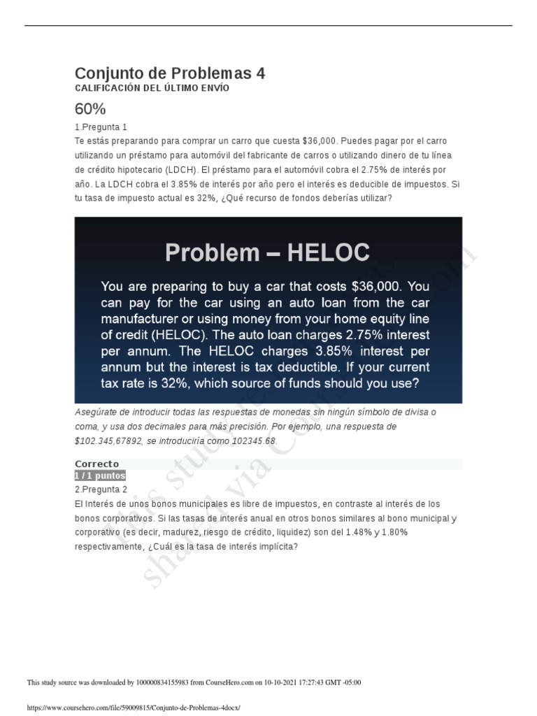 Conjunto de Problemas 4 | PDF