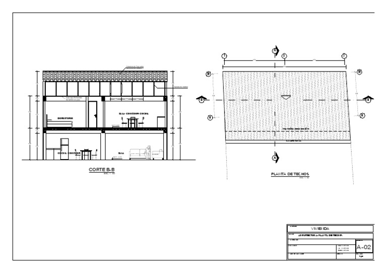 Corte B-B: Sala-Comedor-Cocina | PDF