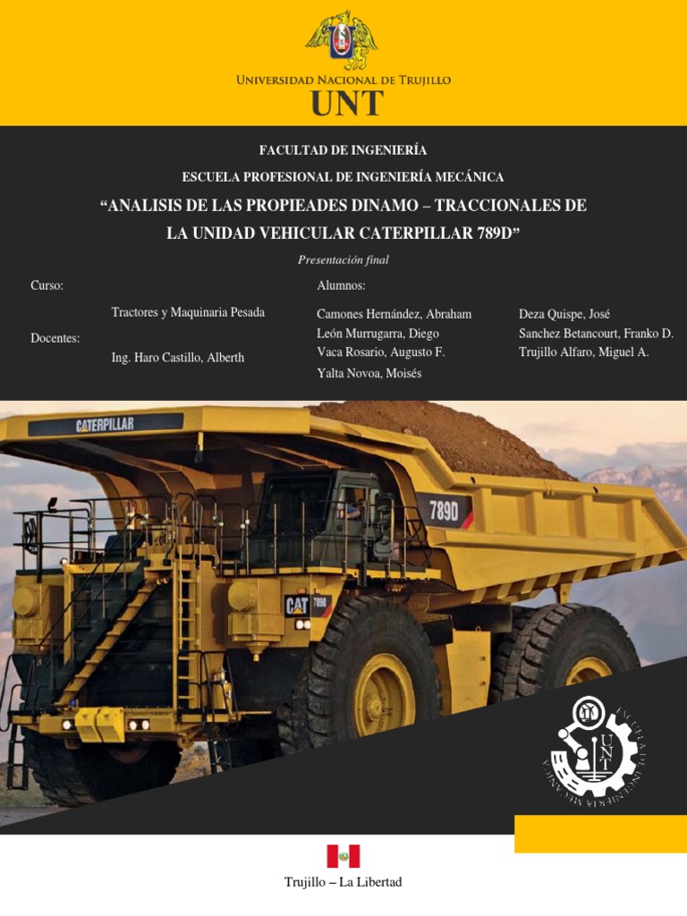 Analisis de Las Propieades Dinamo - Traccionales de La Unidad Vehicular ...