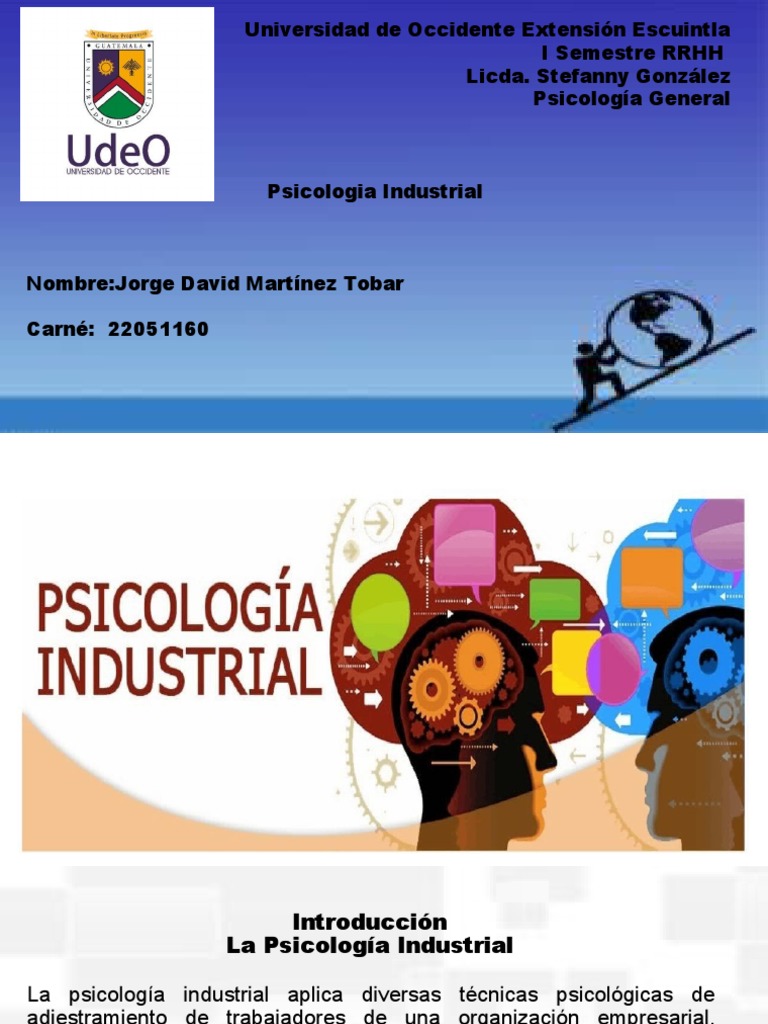 Diapositivas Psicología Industrial | PDF | Sicología | Psicología ...