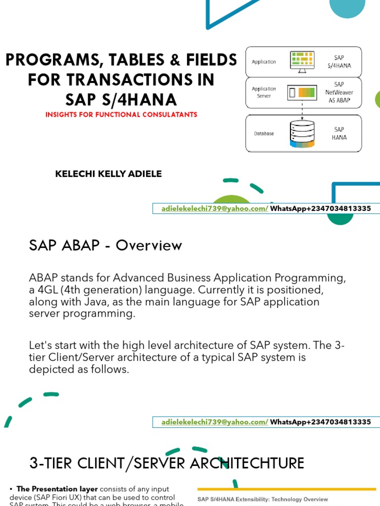 Tables Sap | PDF | Information Technology Management | Software