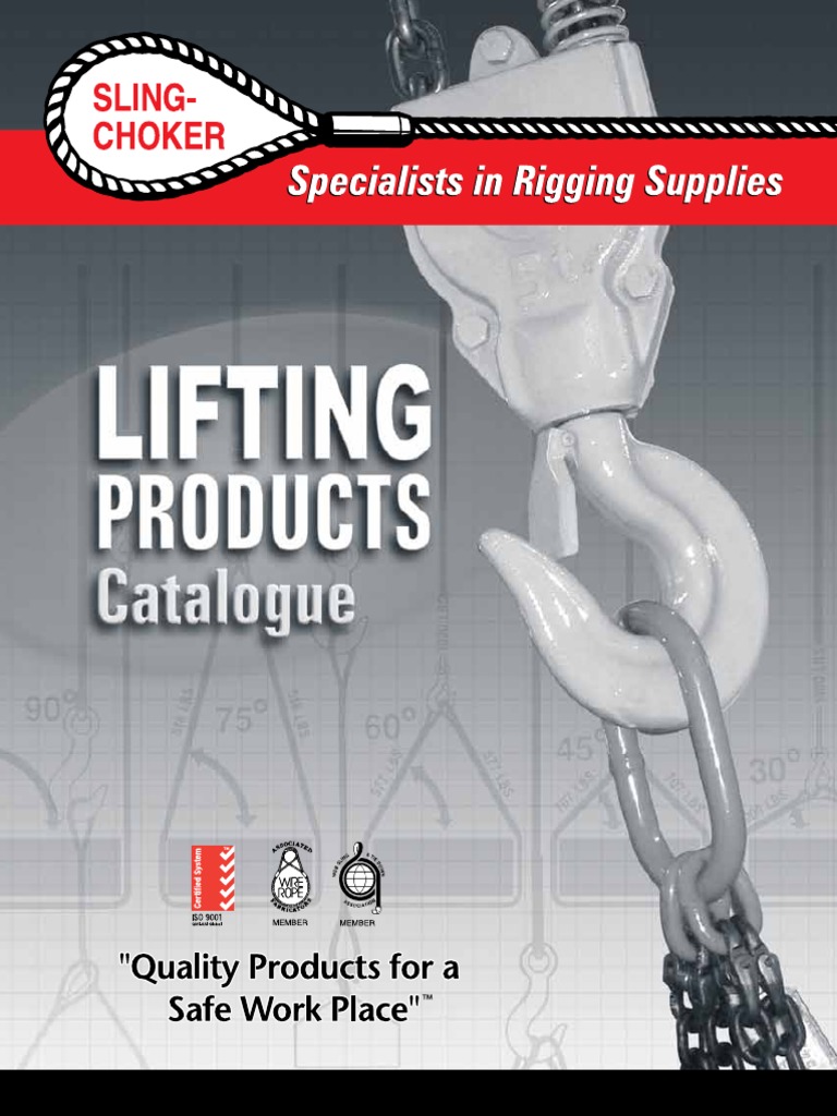 Sling-Choker Manufacturing Lifting Produ | PDF | Rope | Wire