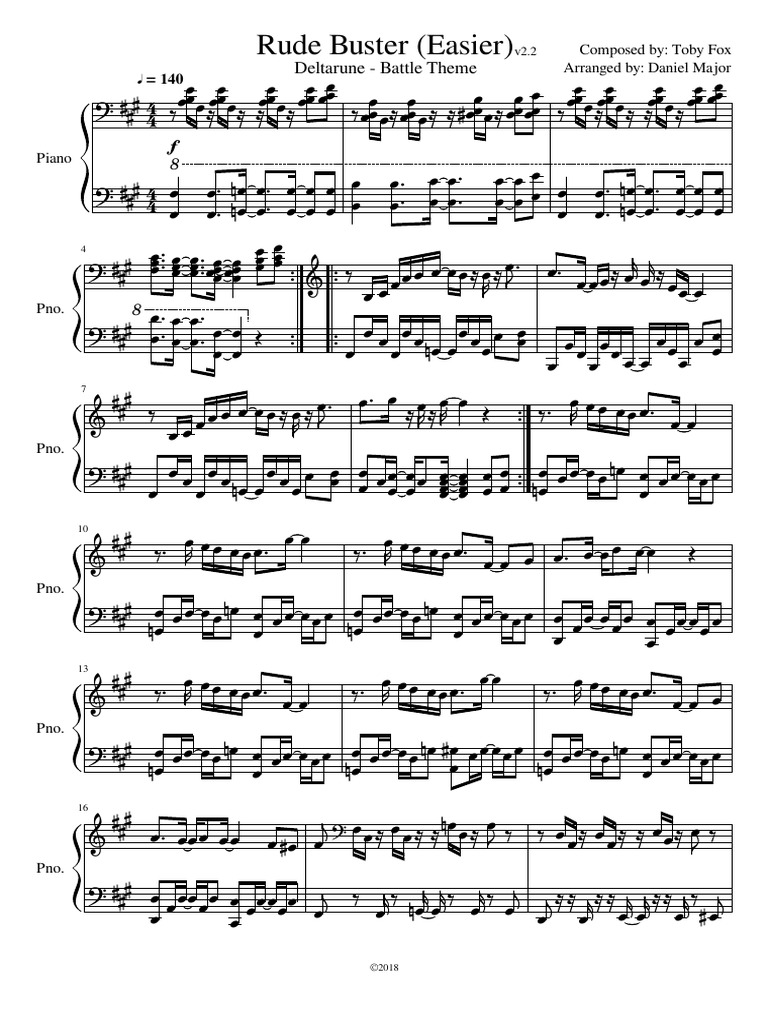 Deltarune - Rude Buster | PDF