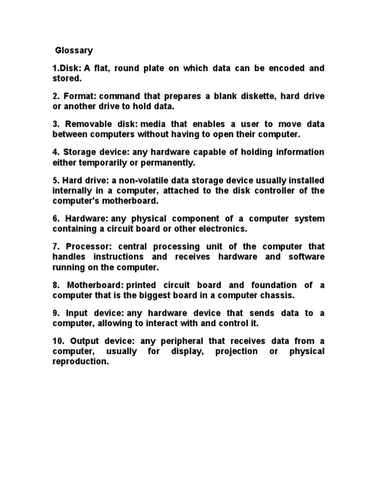 Glosario de Informática | PDF