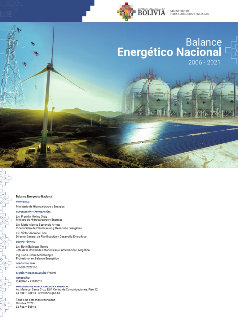 Balance Energético Nacional 2006-2021 | PDF | Petróleo | Energía renovable