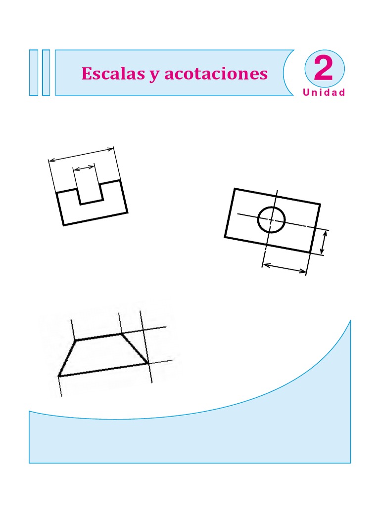 Escalas y Acotaciones | PDF | Dibujo | Flecha