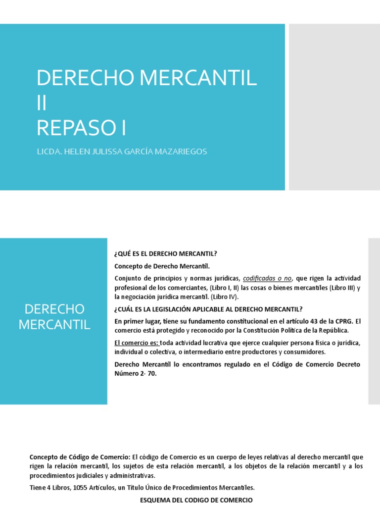 Derecho Mercantil II - PPTX Repaso | PDF | Sociedad de responsabilidad limitada | Sociedad