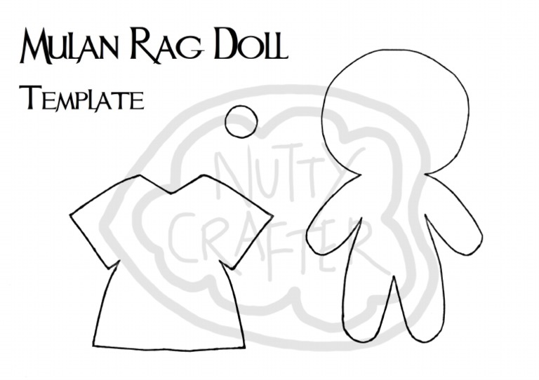 Mulan Rag Doll Template | PDF