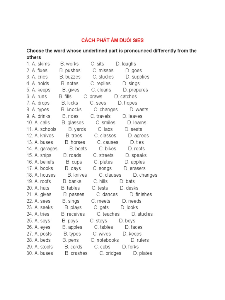 Guide to Pronouncing Suffixes/Endings in English: A Comparison of the ...
