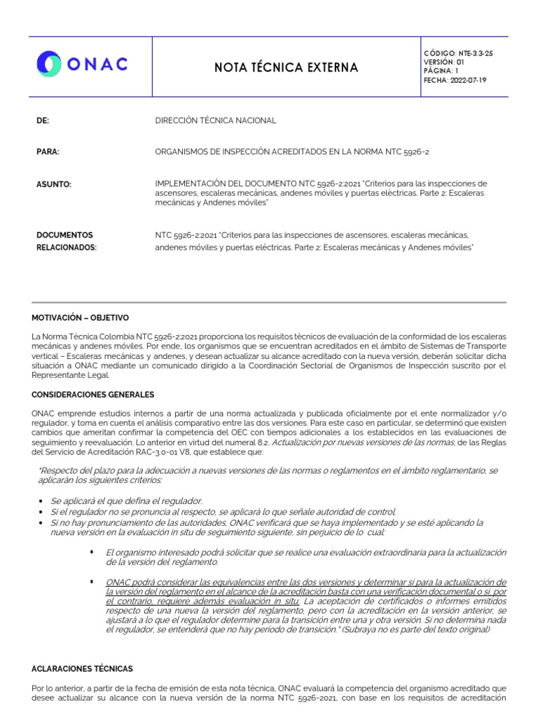 Nte 3.3 25 Implementación Del Documento NTC 5926 2 2021 V1 | PDF | Archivo de computadora ...