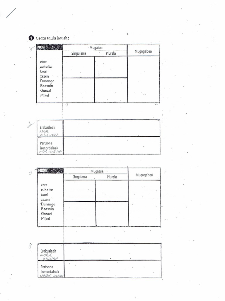 DBH1 Euskara - 2 Fitxak | PDF