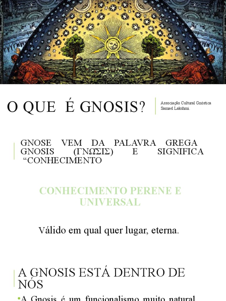 1 - o Que É Gnosis | PDF | Gnosticismo | Conhecimento