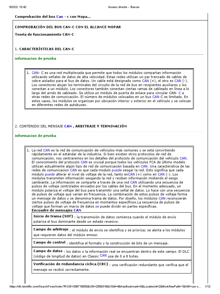 Testing Can With MOPAR SCOPE | PDF | Ingenieria Eléctrica | Electrónica