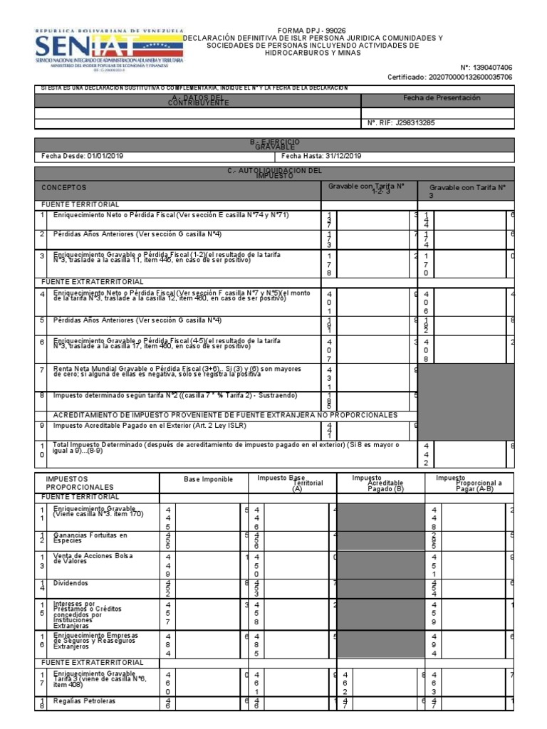 Documento Formas #26 | PDF | Impuestos | Depreciación