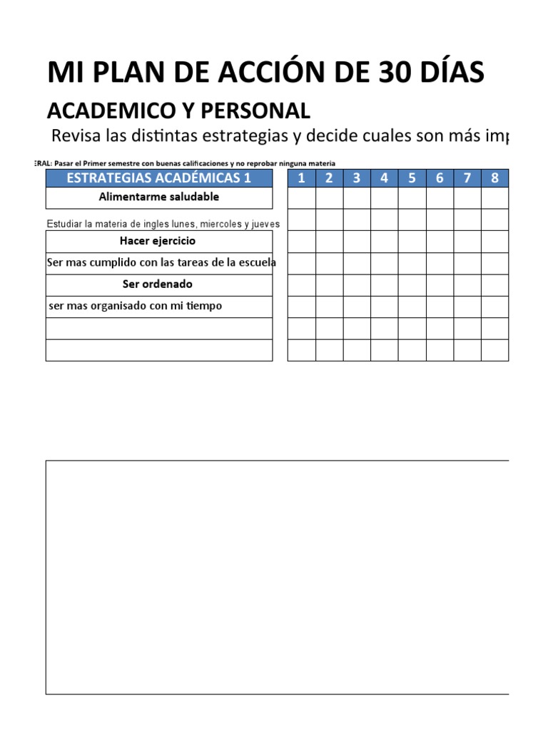 Ejemplo de Seguimiento de Objetivos | PDF Ejemplo de Seguimiento de Objetivos | PDF