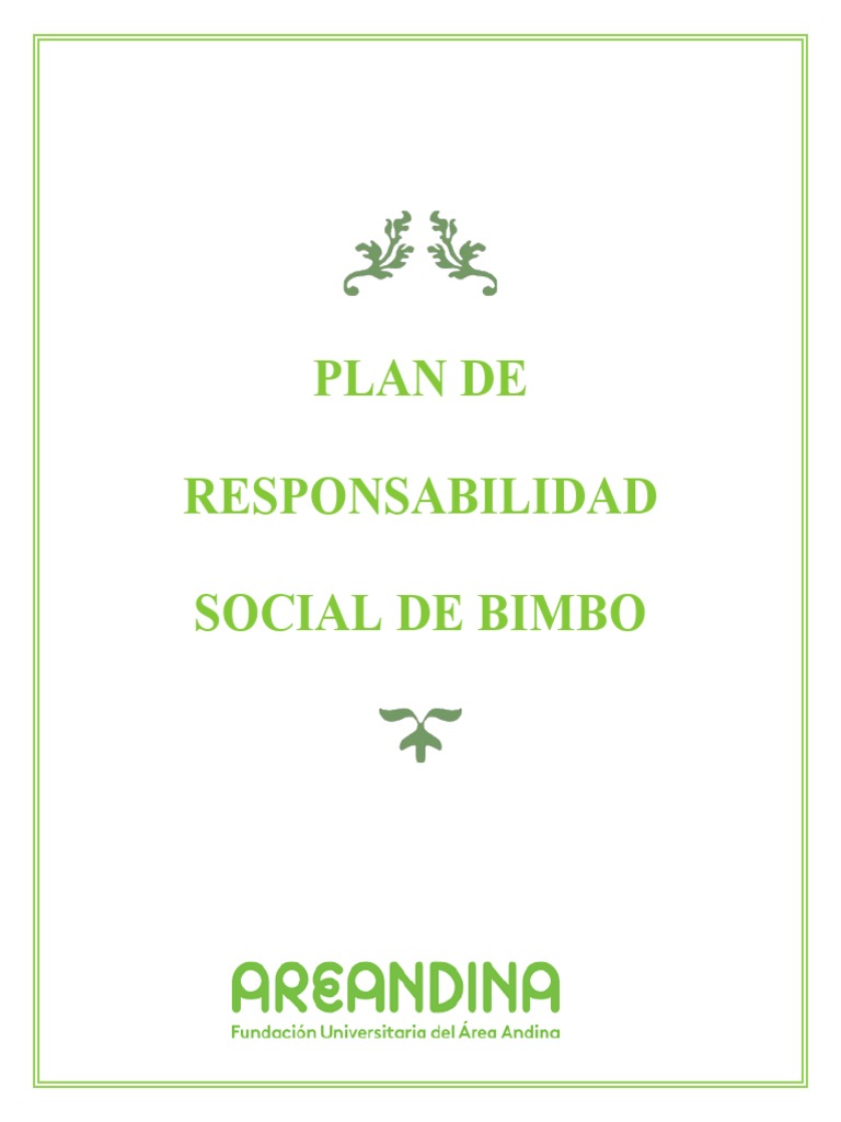 Plan de Responsabilidad Social | PDF | Responsabilidad social corporativa | Sustentabilidad