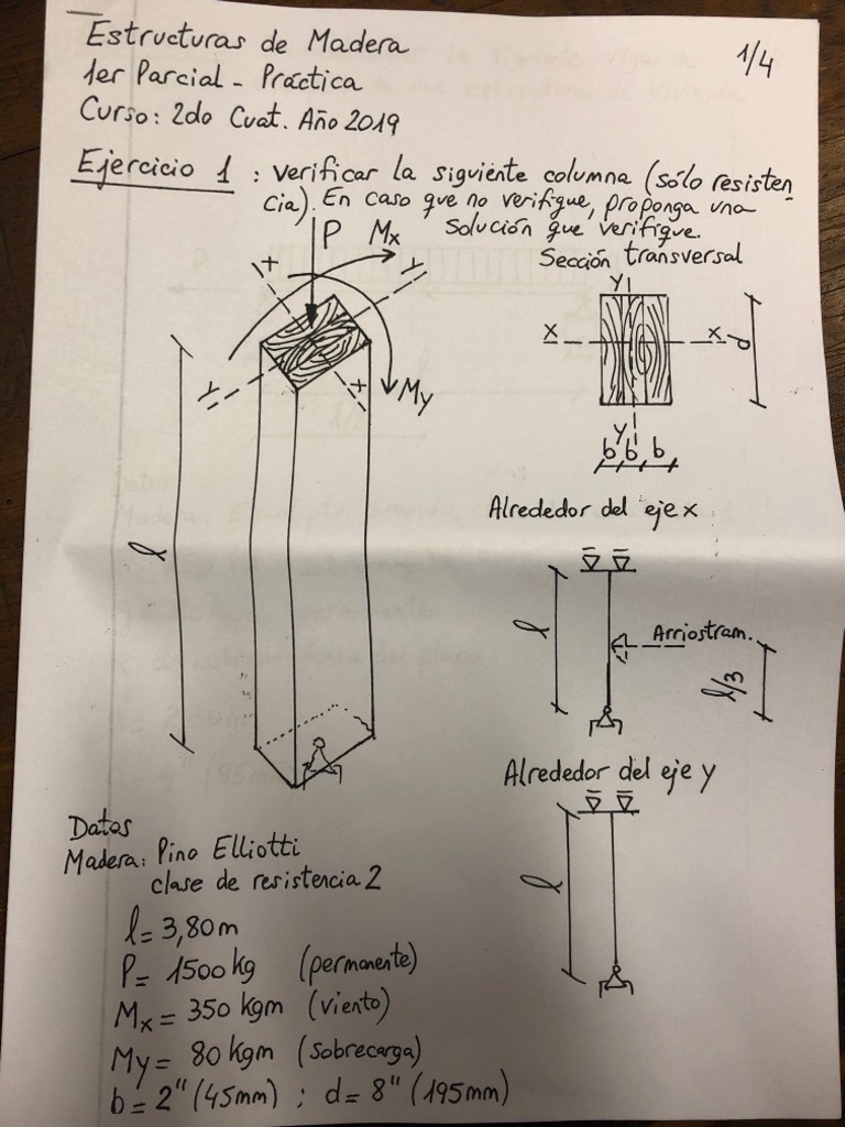 Columna Compuesta G2, Viga Dintel y Viga Entrepiso | PDF | Pandeo ...