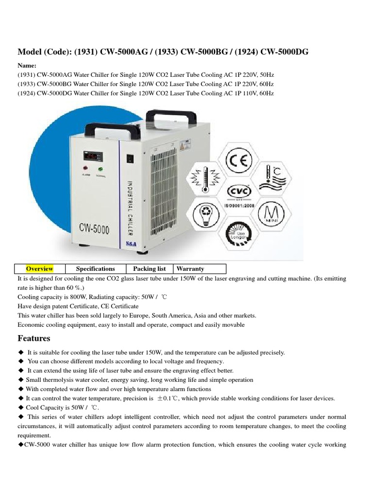 CW 5000 Ag | PDF | Personal Computers | Mains Electricity