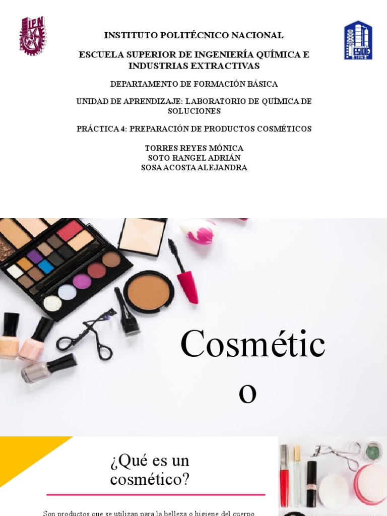 Cosmeticos | PDF | Productos cosméticos