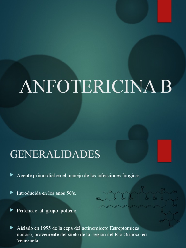 Anfotericina B | PDF | Medicina CLINICA | Especialidades Medicas